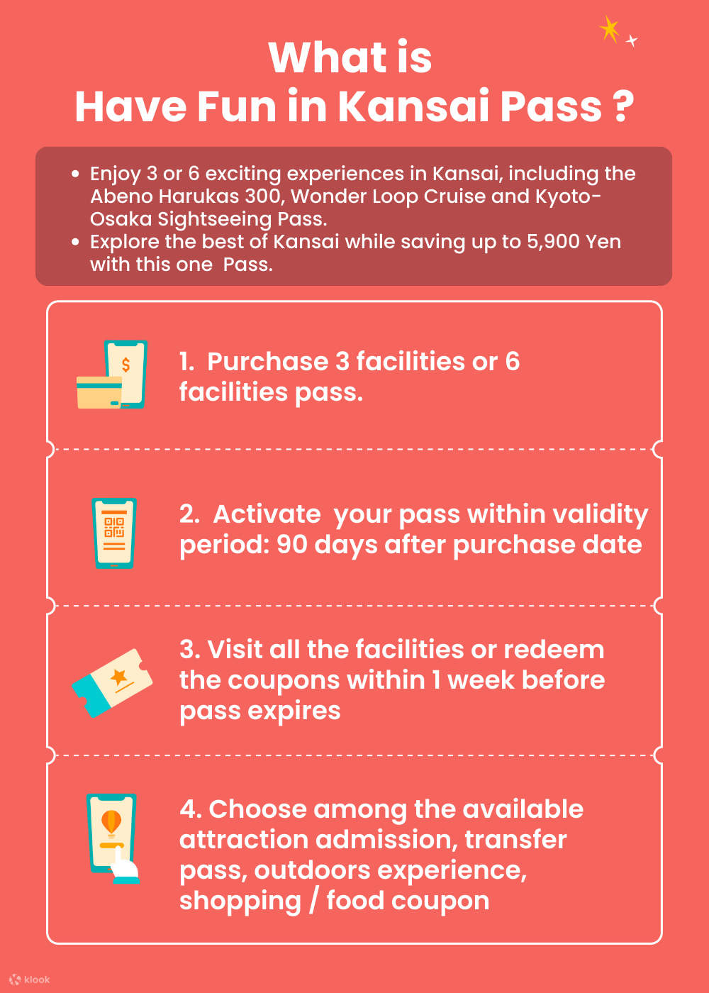 Have Fun in Kansai Pass (1 Week Free Pass) - Klook